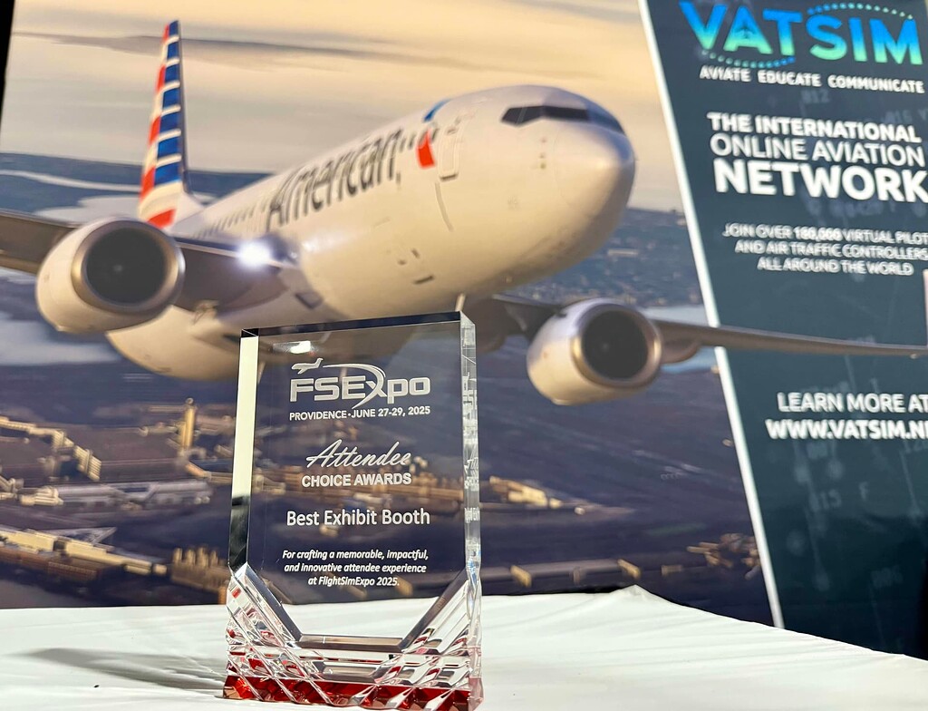 VATSIM Wins Best Exhibitor at FSExpo 2025 - Announcements - VATSIM Forum