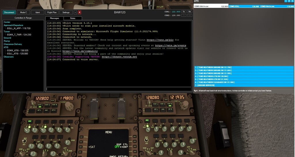 Vpilot and COM2 issues on various planes - Pilot Software - VATSIM Forum