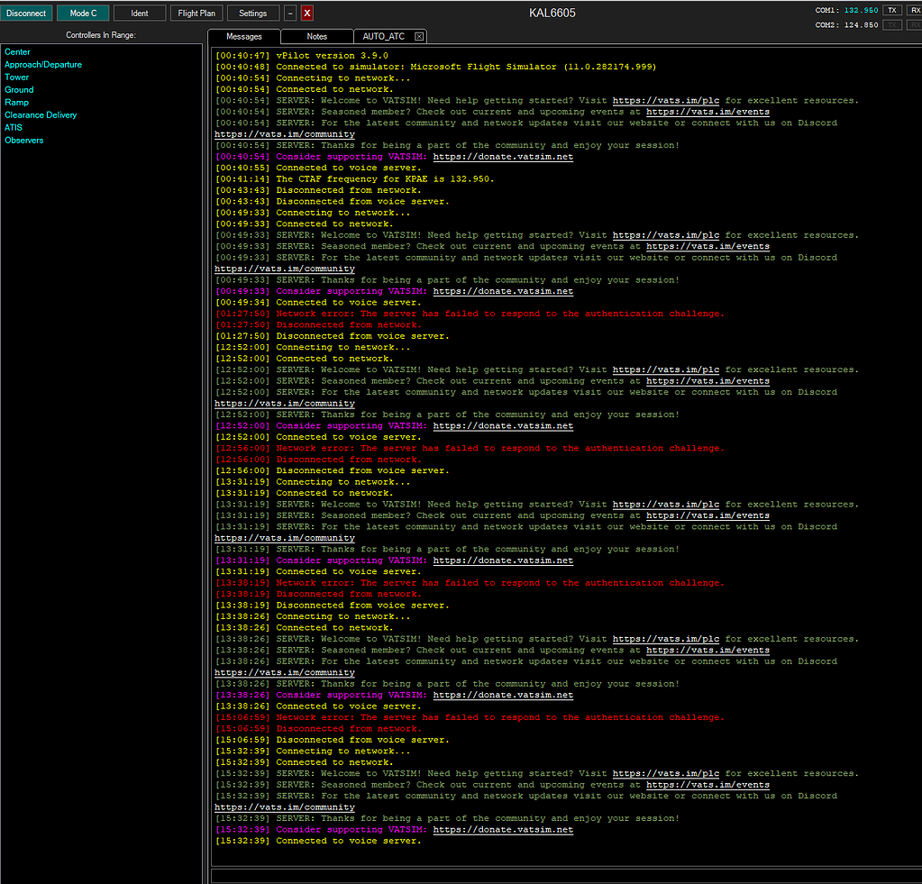 Network Error: Authentication Challenge - Pilot Software - VATSIM Forum